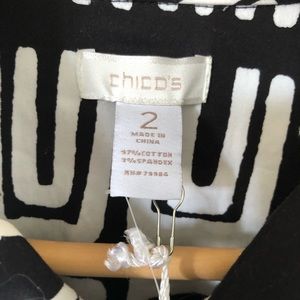 Chico's | Jackets & Coats | Nwt Chicos Jacket Sz 2 L Cute Springsummer ...